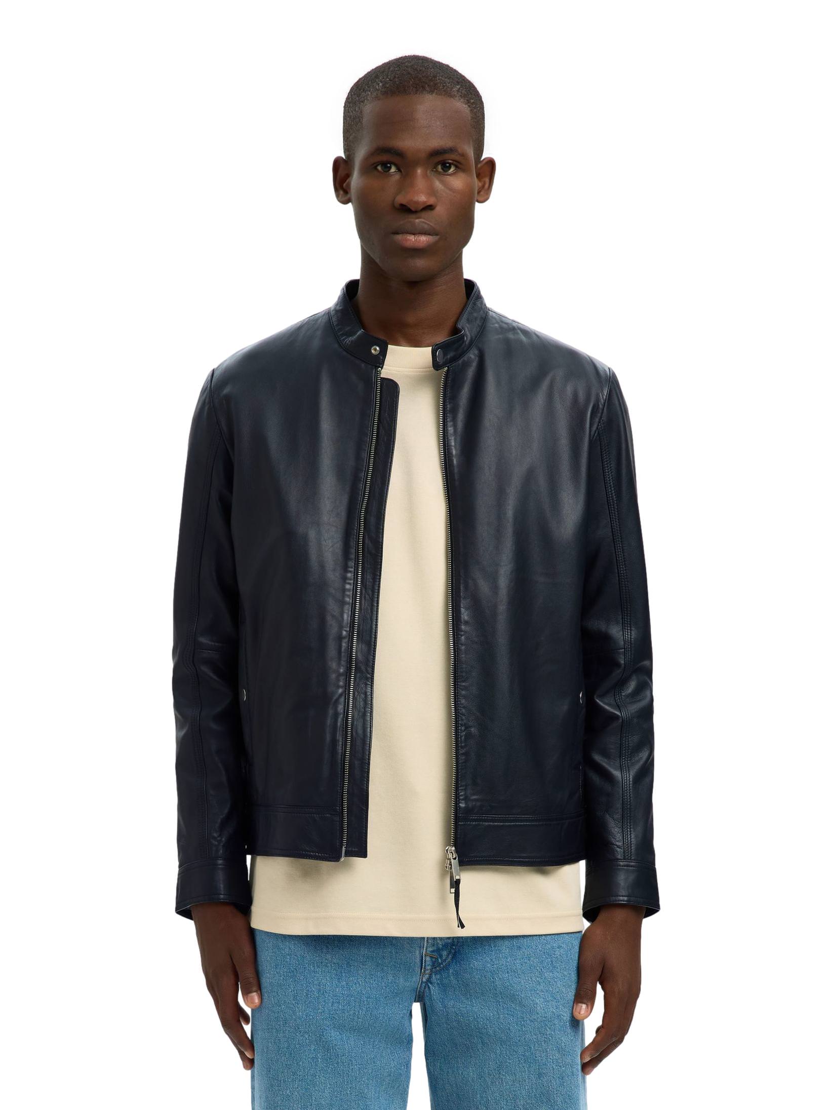 ΑΝΔΡΙΚΟ ΔΕΡΜΑΤΙΝΟ ΜΠΟΥΦΑΝ SELECTED SLHARCHIVE CLASSIC JKT – Apparel stores