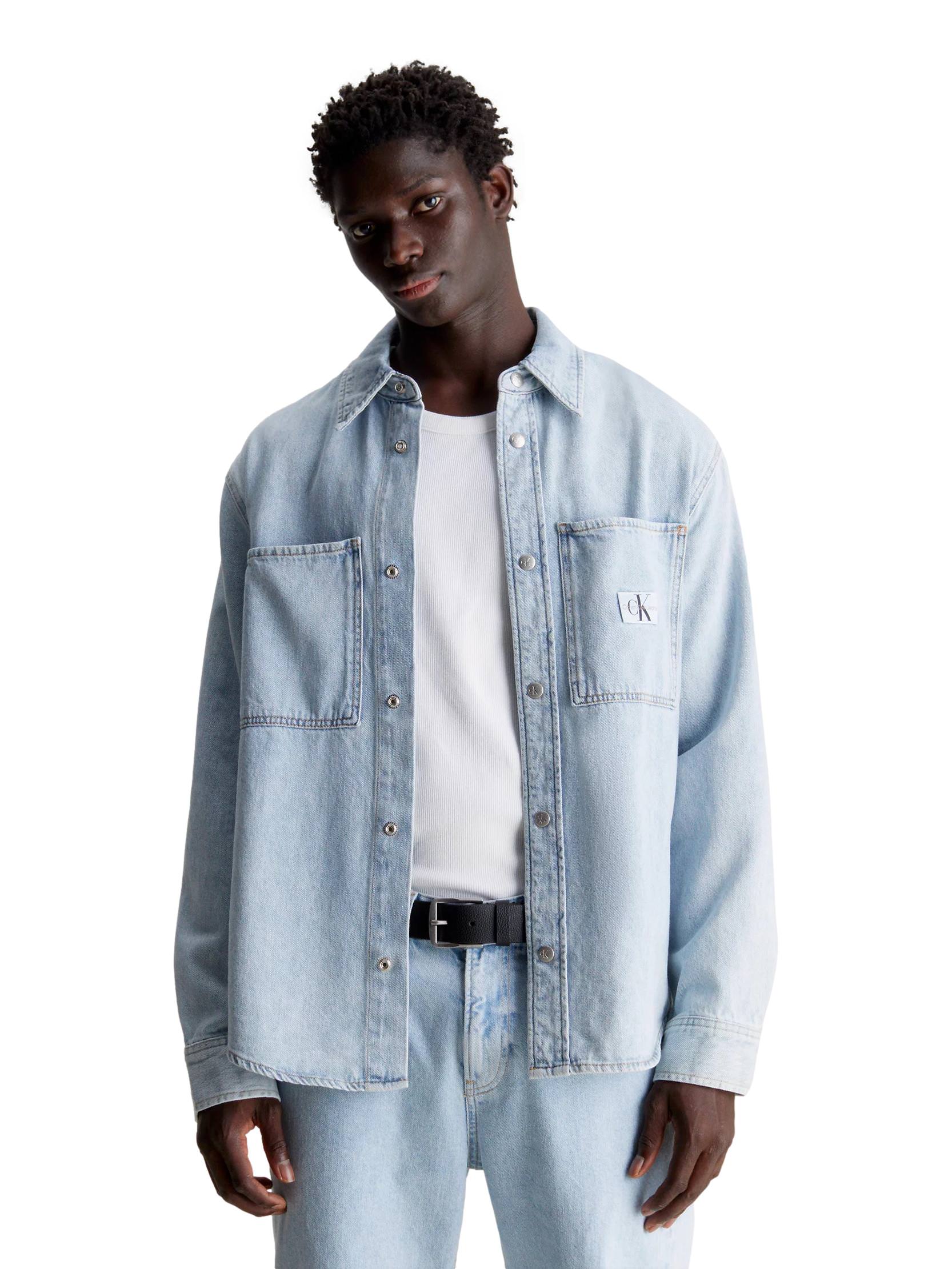 ΑΝΔΡΙΚΟ JEAN ΠΟΥΚΑΜΙΣΟ CALVIN KLEIN JEANS REGULAR LINEAR SHIRT ...