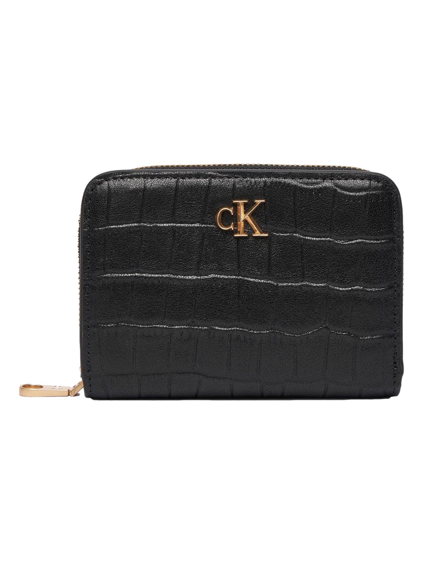 ΓΥΝΑΙΚΕΙΟ ΠΟΡΤΟΦΟΛΙ CALVIN KLEIN CROC MEDIUM FLAP ZIP AROUND – Apparel stores