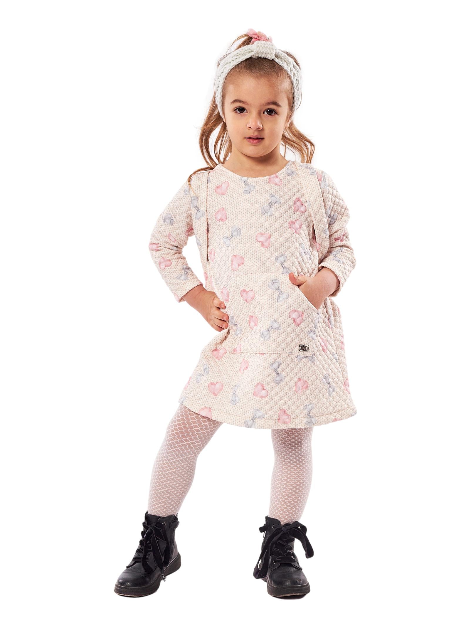 ΠΑΙΔΙΚΟ ΦΟΡΕΜΑ ΜΕ ΤΣΑΝΤΑ ΕΒΙΤΑ "HEARTS" - APPAREL STORES – Apparel stores