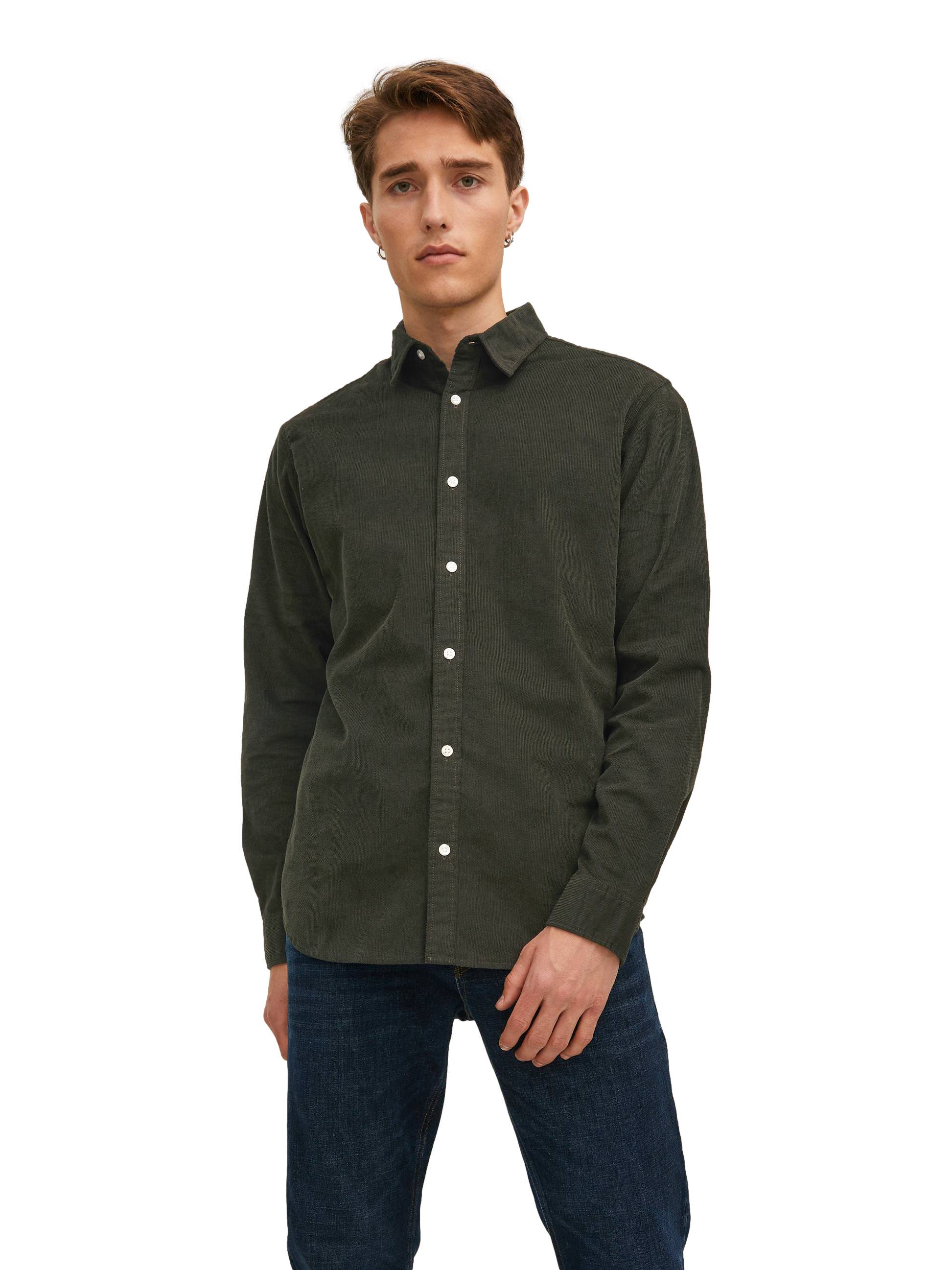 ΑΝΔΡΙΚΟ ΠΟΥΚΑΜΙΣΟ JACK & JONES PLAIN CORDUROY SHIRT - APPAREL STORES ...